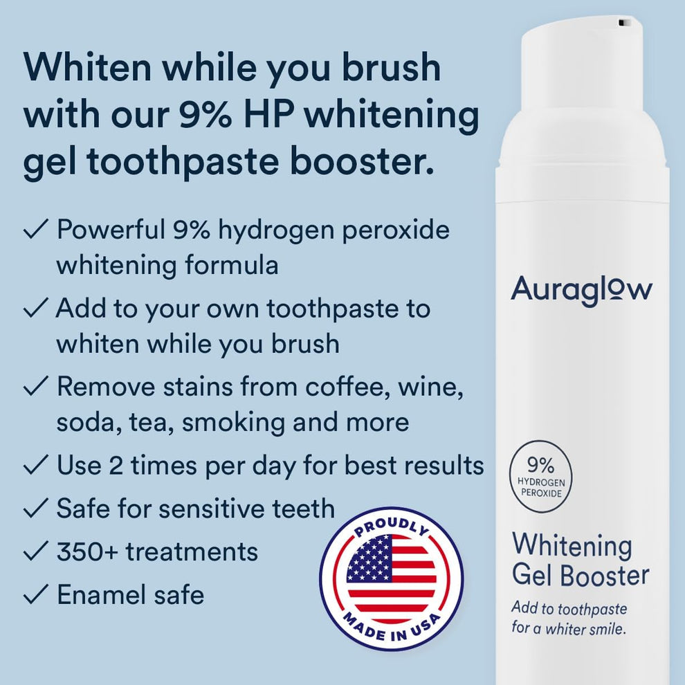 Auraglow Whitening Gel Toothpaste Booster
